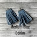Denim Fringe Earrings Fringe Earrings Tassel Fringe Earrings - Etsy