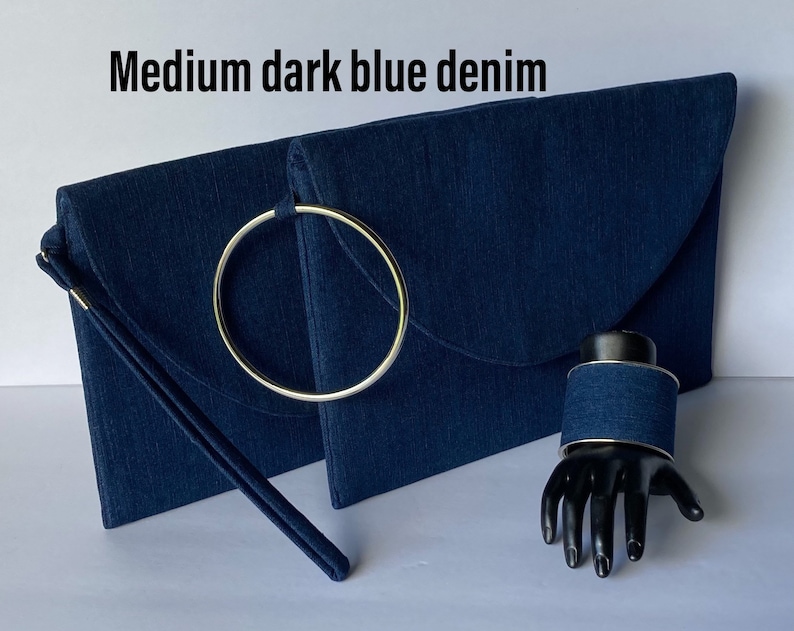 Denim Clutch Denim Purse - Etsy
