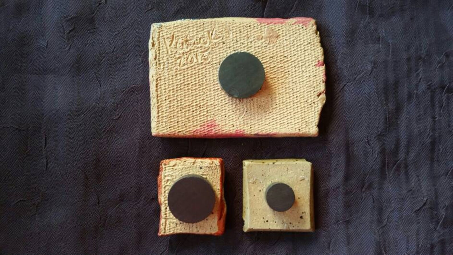 Ceramic Magnets - Hand Painted Ceramics - Colorful Magnet Set - Ceramic ...