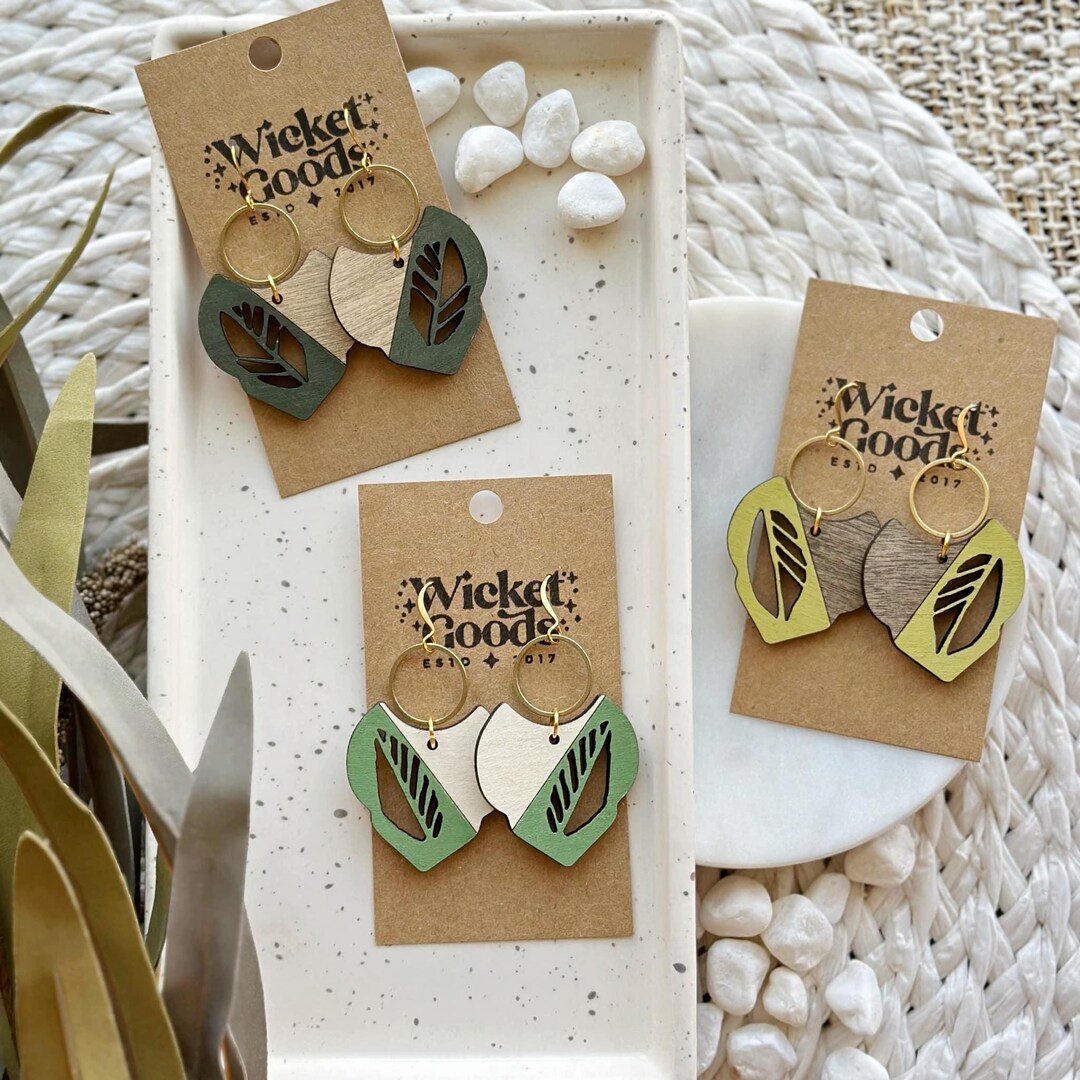 3 Boho Cut Out Earring Files - Boho Simple Fast Earring Files - Laser ...