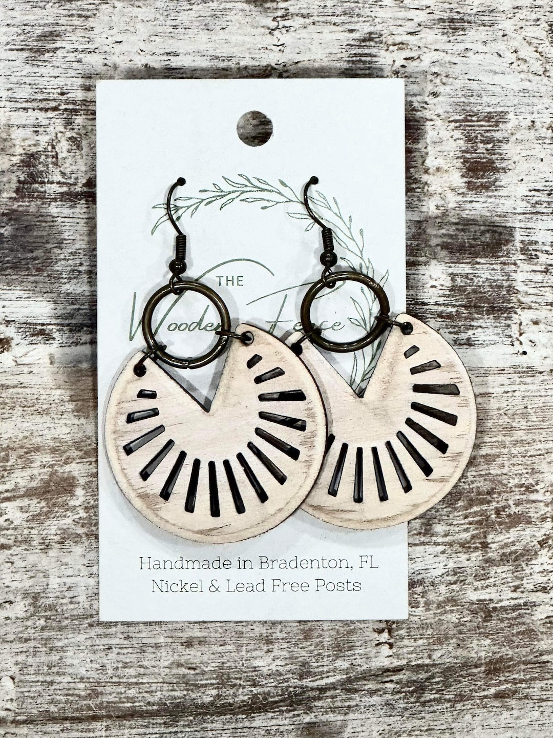 Line Cut Out Split Circle Earring File - Boho Cut Earring - Laser ...