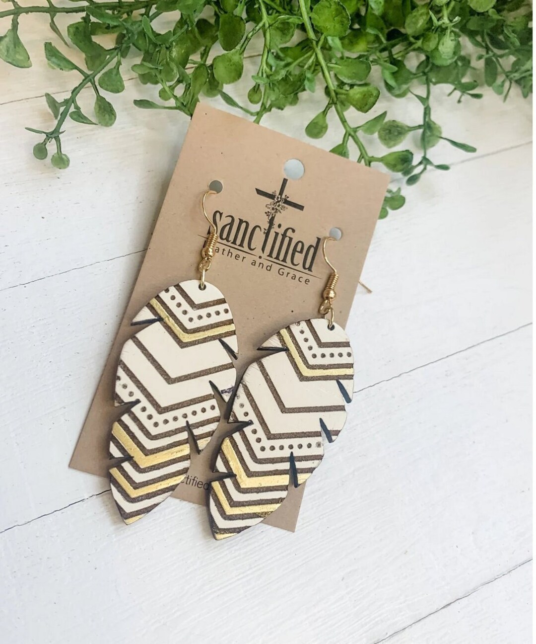 Feather Native Earring Design File - BOHO Western Tribal Inspired ...