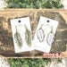 2 Engraved Feather Laser Earring Files - Boho Laser Files - Laser ...