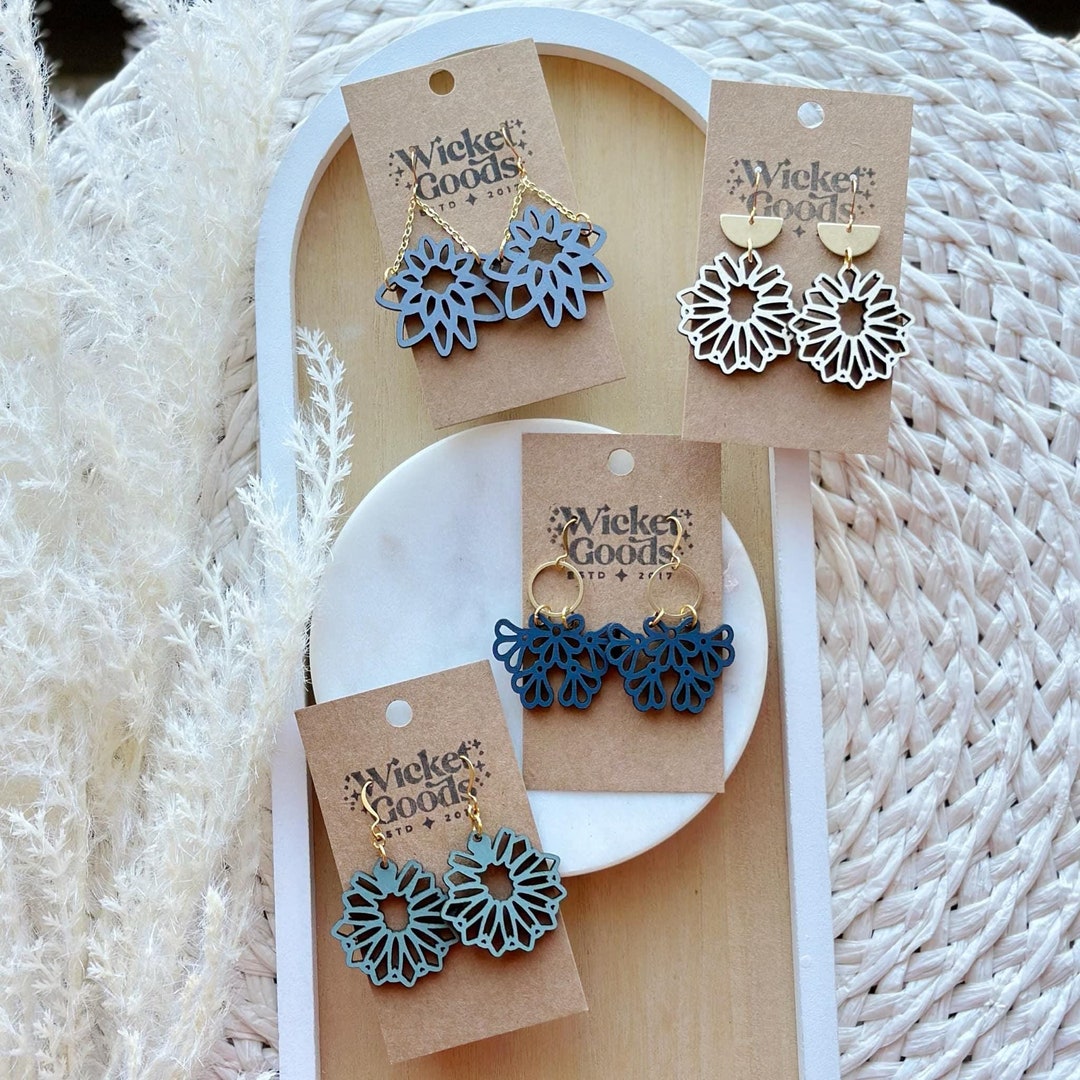 3 Easy Cut Out Earring Files - Simple Laser Earring File - PDF - SVG ...