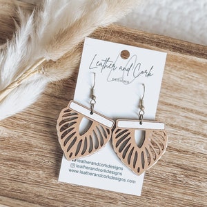 5 Simple Cut Out Earring File - Scored Boho Cut Earrings - Laser ...