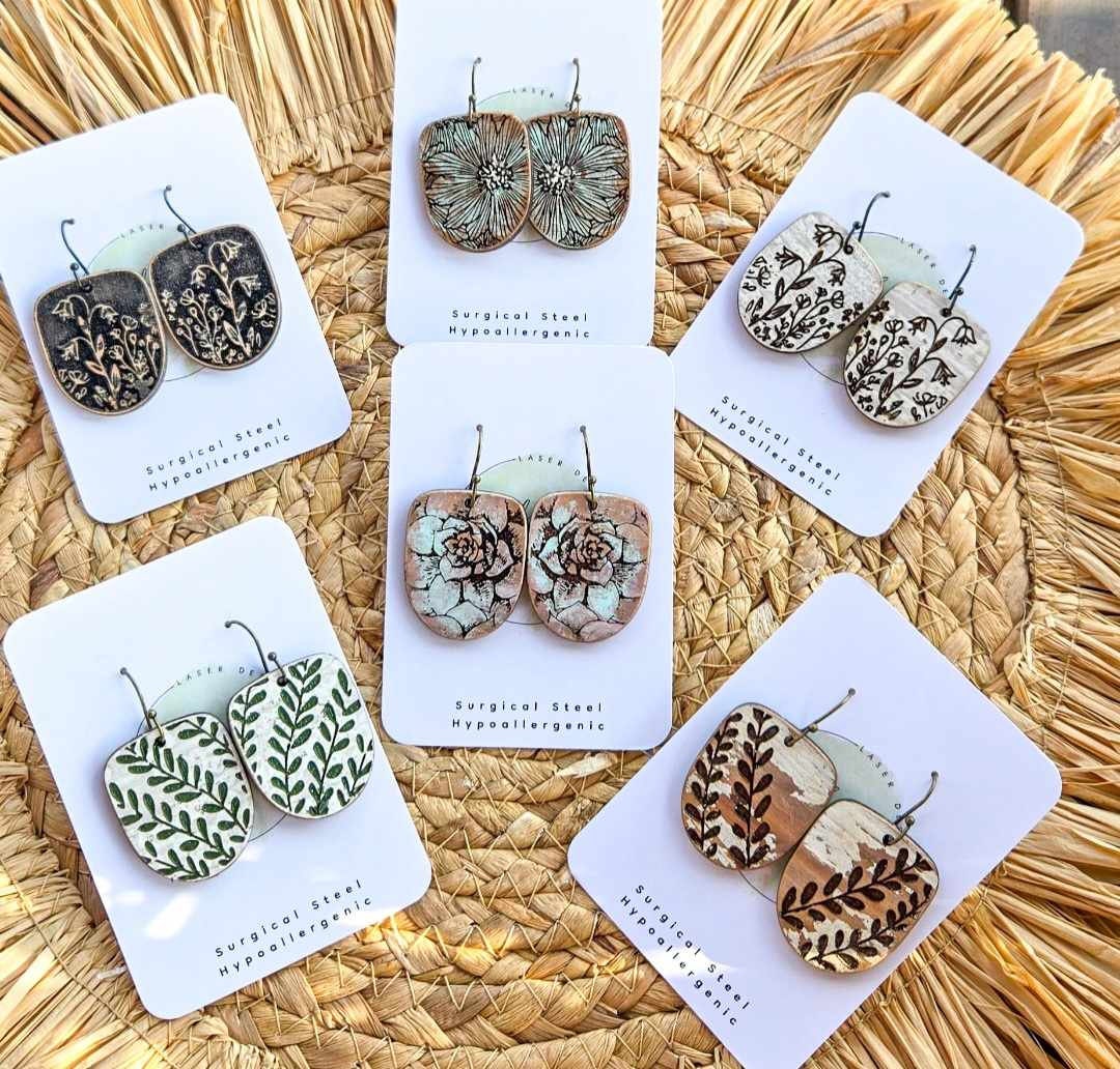 6 U Shape Earring File Collection - Boho Earring Files - Laser Earring ...