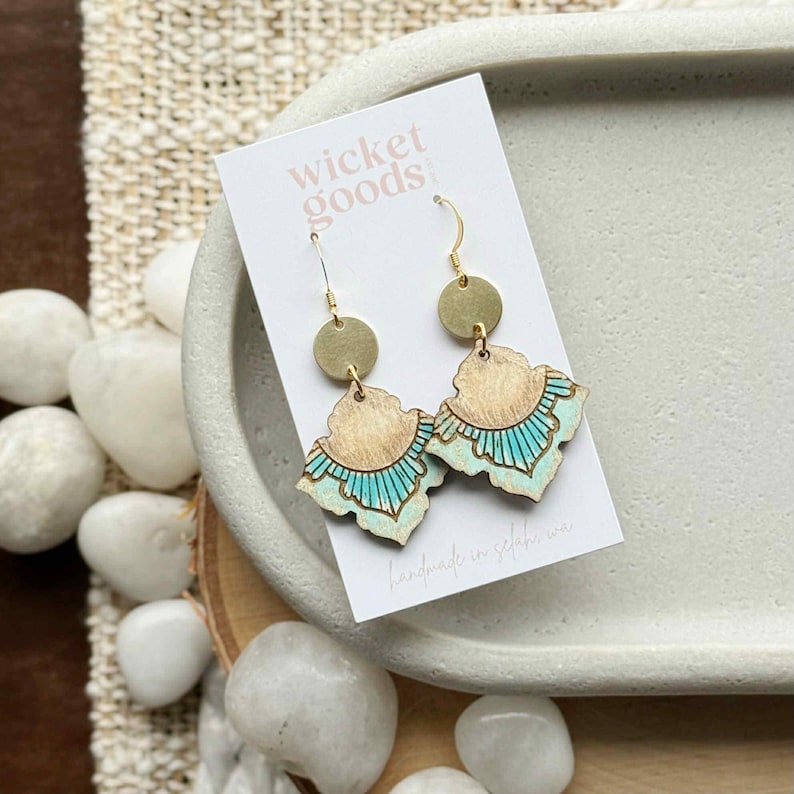 4 Unique Laser Earring Files - Boho Laser Files - Laser Earring Files ...