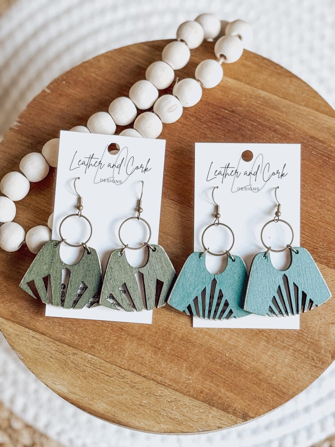 2 Simple Cut Out Earring Files - Boho Cut Earrings - Laser Earring ...