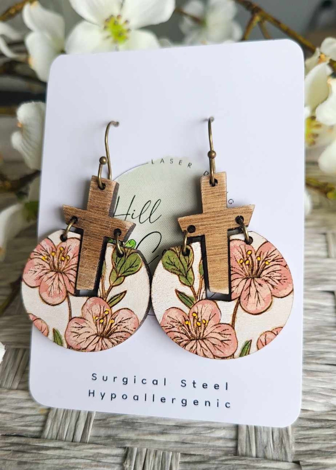 Flower Cross Earring Files - Faith Earring File - Boho Jewelry ...