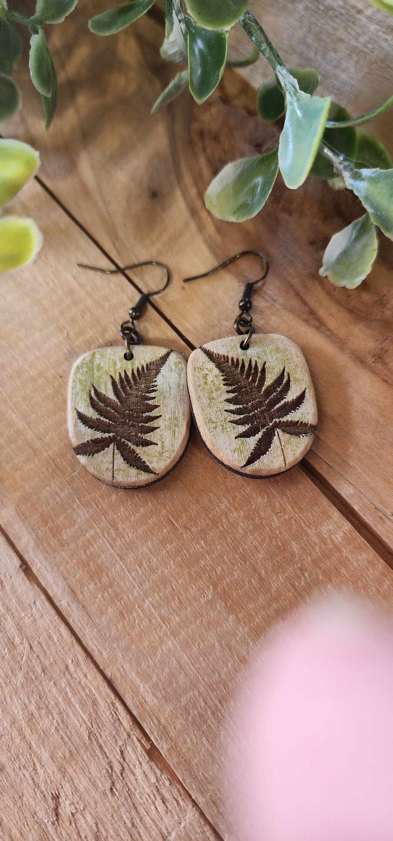 Engraved Fern Earring Files - Laser Earring File - PDF - SVG - DXF ...