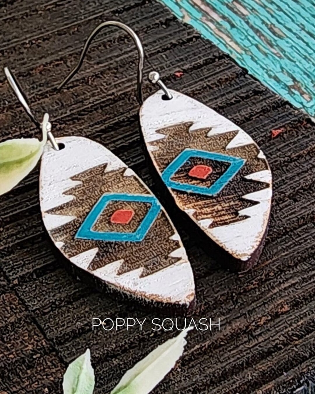 Aztec Bar Earring File - Boho Engraved Earring - Simple Paint Laser ...