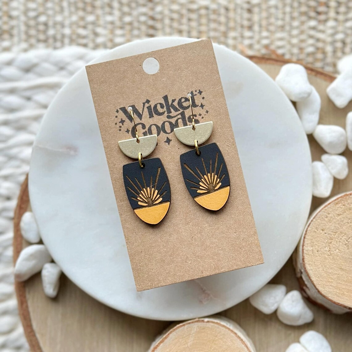 3 Modern Laser Earring Files and Connectors - Boho Laser Earrings ...