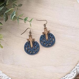 4 Cut Out Cross Earring Files - Religious Earring File - Digital Laser ...