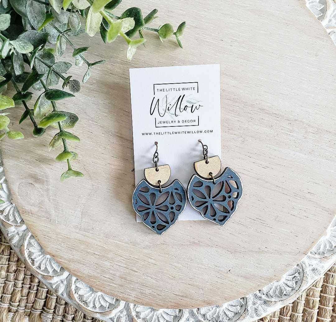 3 Boho Cut Out Earring Files - Boho Simple Fast Earring Files - Laser ...