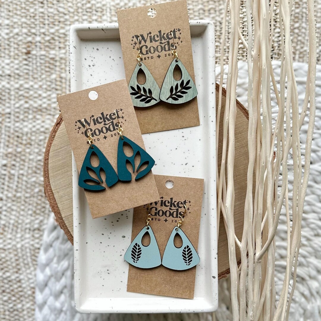 3 Triangle Tree Laser Earring Files - Simple Fast Cut Laser Earring ...