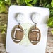 6 Football Earring Files -reverse Engrave Football Earring - Digital ...