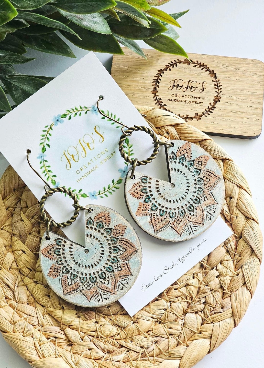 Mandala Cut Out Earring File - Boho Earring - Digital Laser File - PDF ...