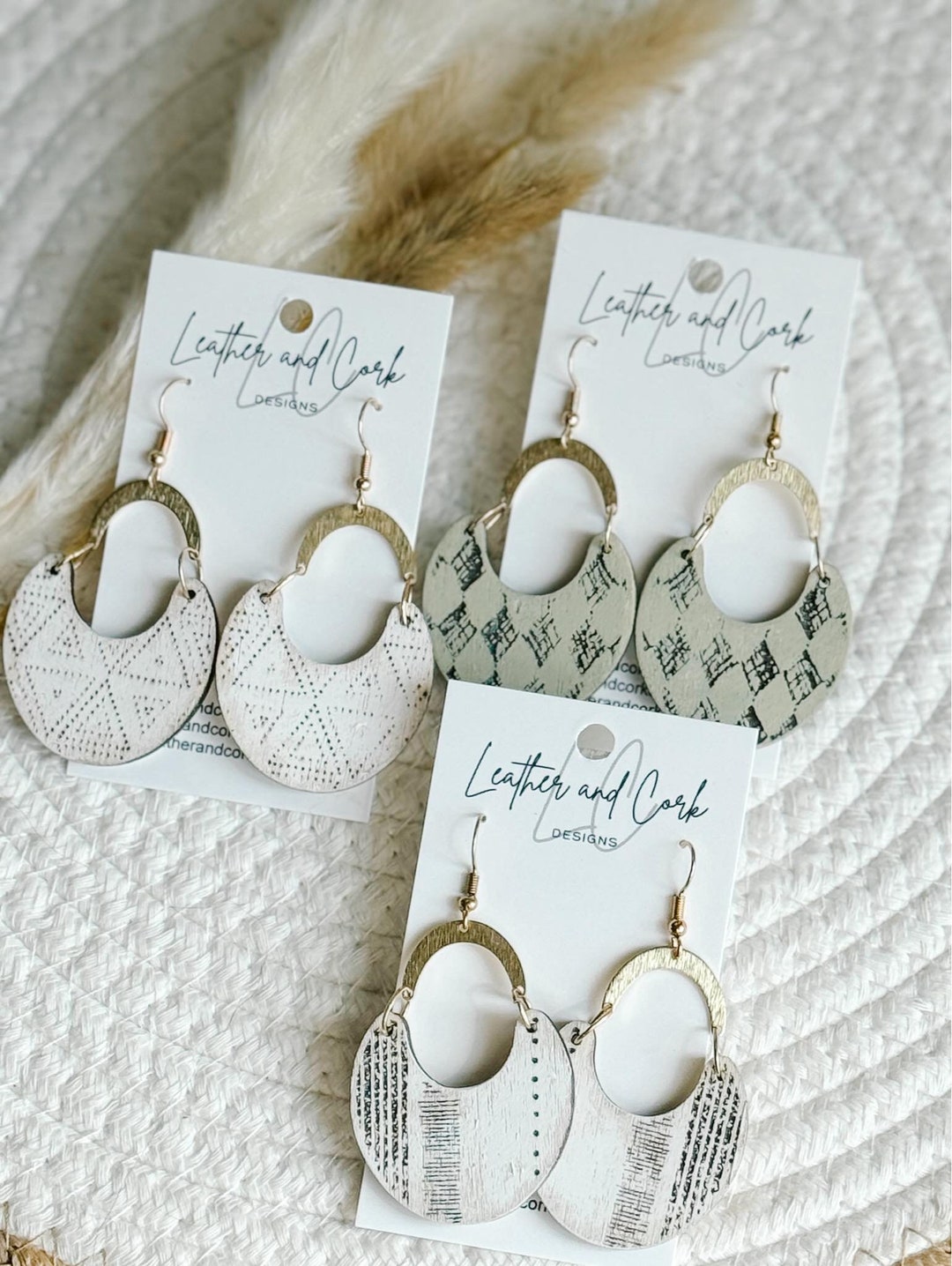 3 Circle Cut Out Earring File - Geometric Boho Cut Earrings - Laser ...