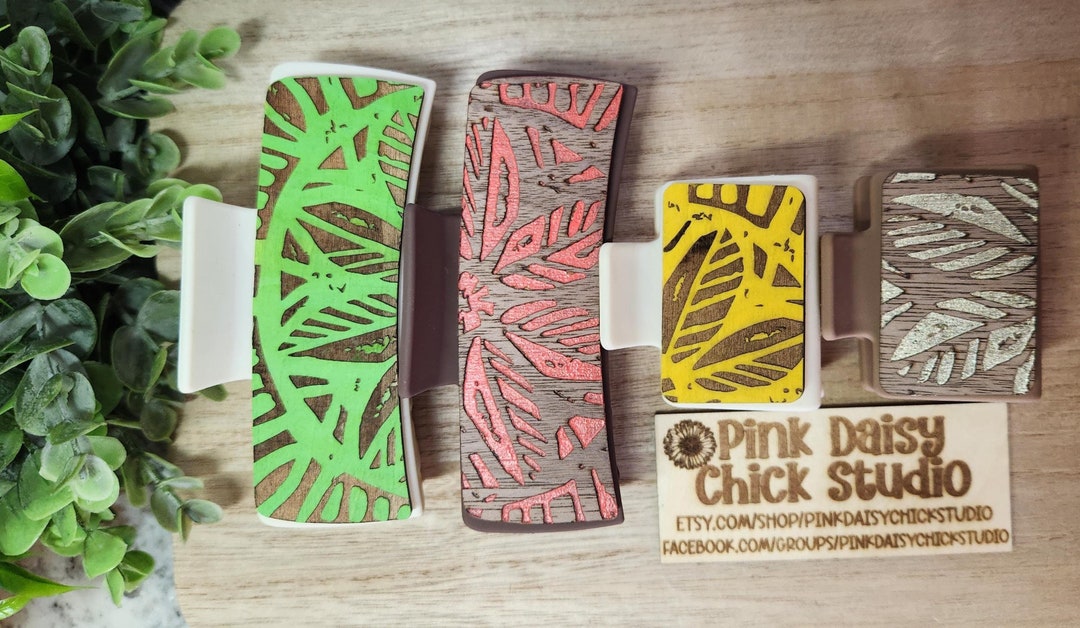 4 Terracotta Laser Hair Clip Files Laser Claw Hair Clip File PDF SVG ...
