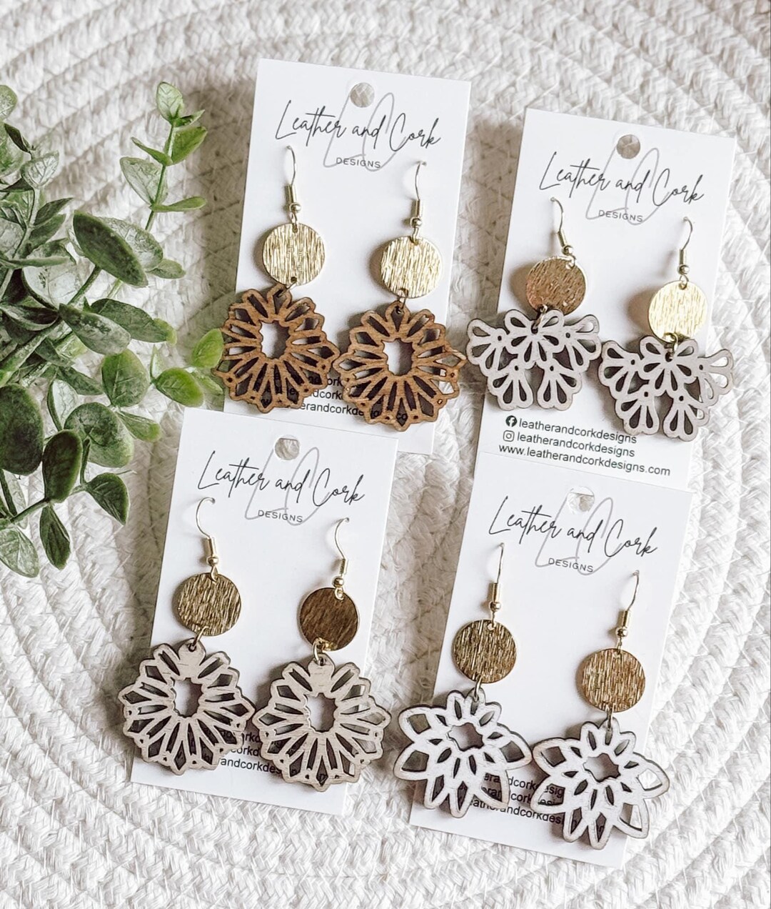 3 Easy Cut Out Earring Files Simple Laser Earring File PDF SVG DXF ...