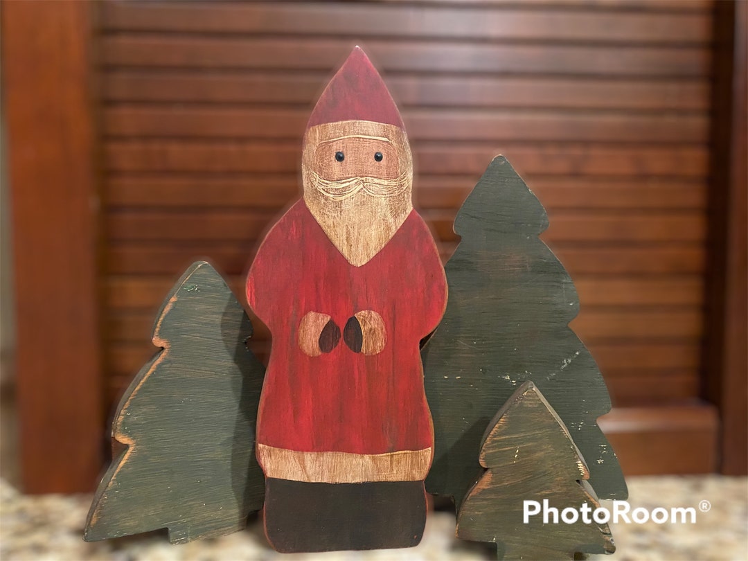 Rustic Santa - Etsy