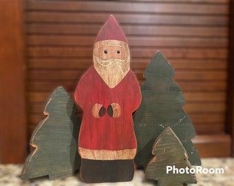 Rustic Santa Svg - Etsy
