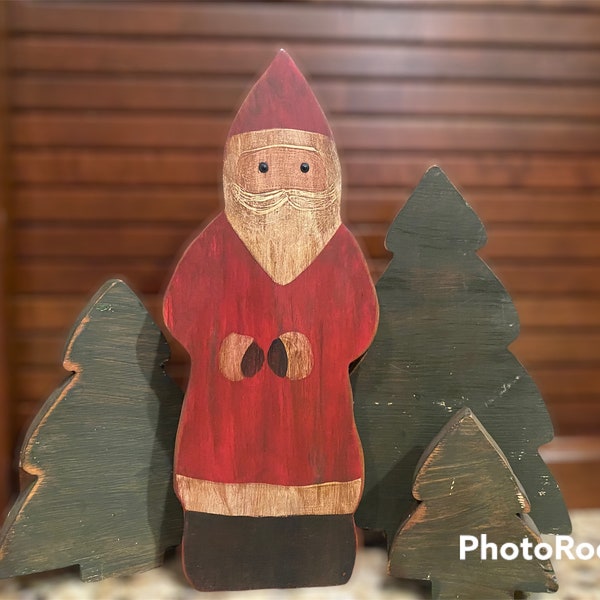 Rustic Santa - Etsy
