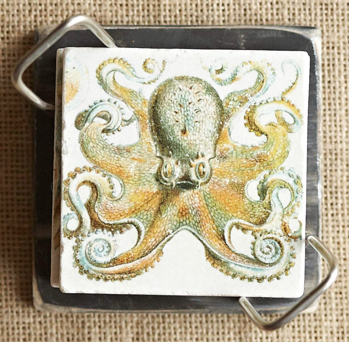 Octopus Coasters Octopus Decor Beach Decor Ocean Decor - Etsy
