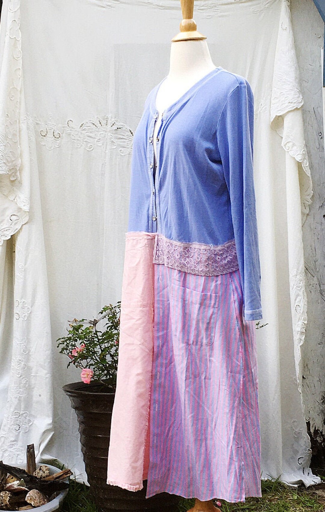 Upcycled Duster- Bohemian Clothes, Bohemian Duster, Upcycled Clothes ...