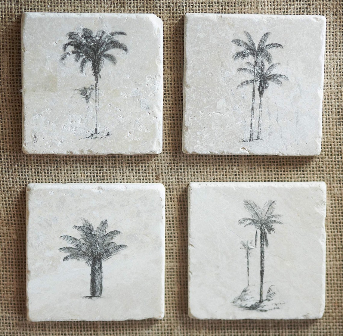 Palm Tree Coaster Beach Decor Beach Gift Palm Tree Gift - Etsy