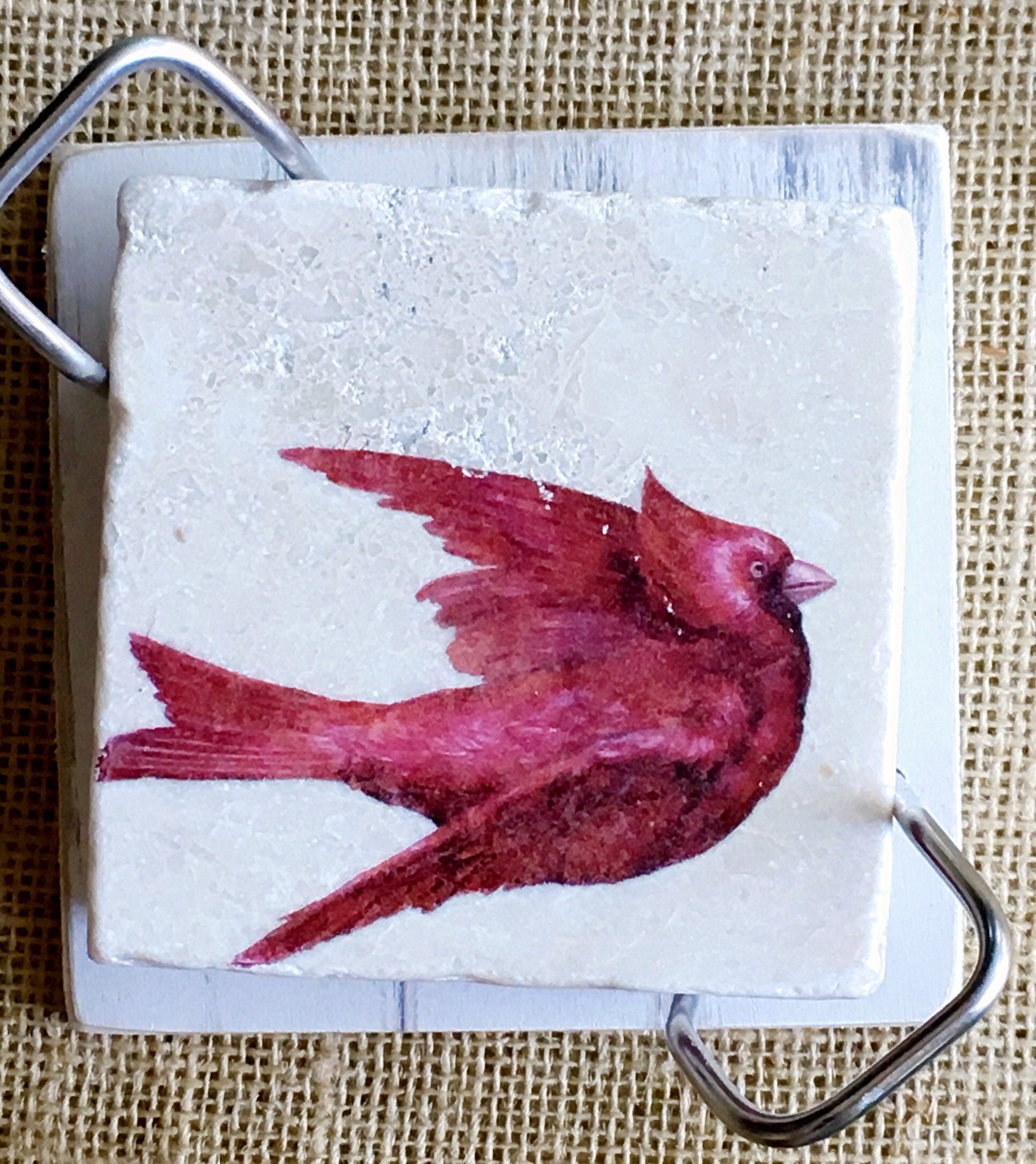 Cardinal Bird Coasters Red Decor Cardinal Decor Cardinal | Etsy