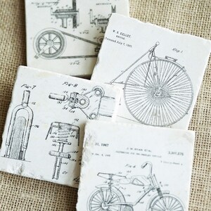 Bike Decor- Coaster Set, Bike Gift, Bicycle Gift, Bike Tile, Bicycle ...