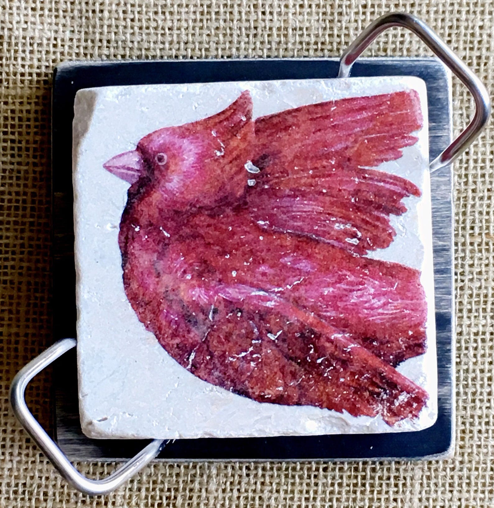 Cardinal Bird Coasters Red Decor Cardinal Decor Cardinal | Etsy