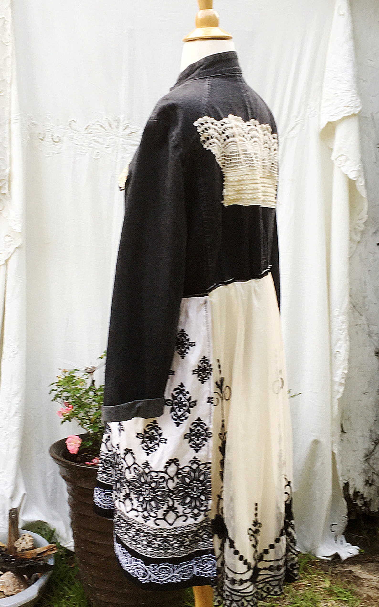 Duster Artsy Clothes Upcycled Duster Upcycled Clothes | Etsy