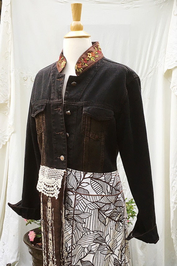 Duster Upcycled Duster Bohemian Clothing Upcycled Clothing | Etsy