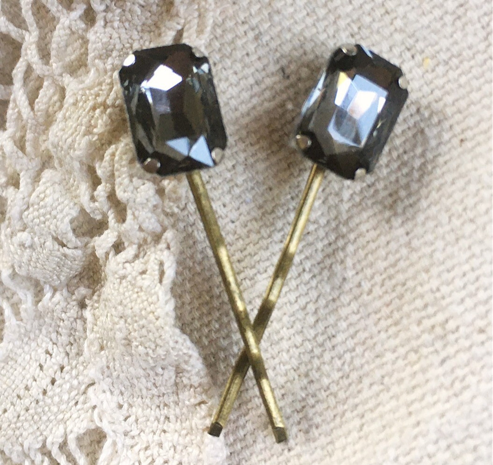 Crystal Hair Pin- Bobby Pin, Gem Hair Pin, Gem Bobby Pin, Rhinestone ...