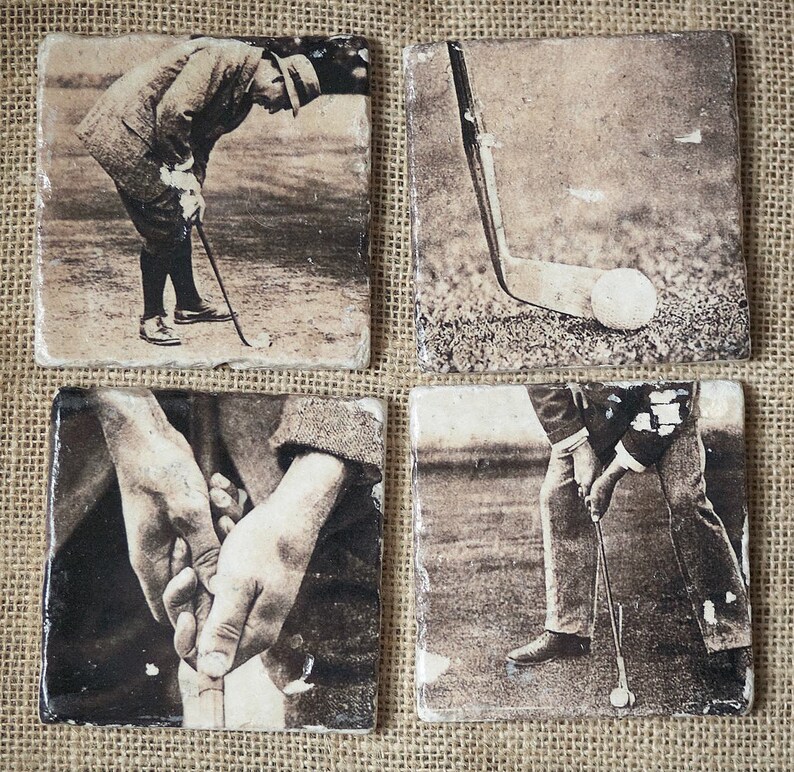 Golf Gift- Coasters, Golf Decor, Mens Gift, Fathers Day Gift, Ideas ...