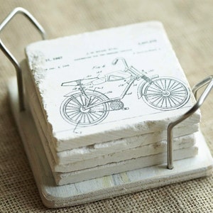 Bike Decor- Coaster Set, Bike Gift, Bicycle Gift, Bike Tile, Bicycle ...