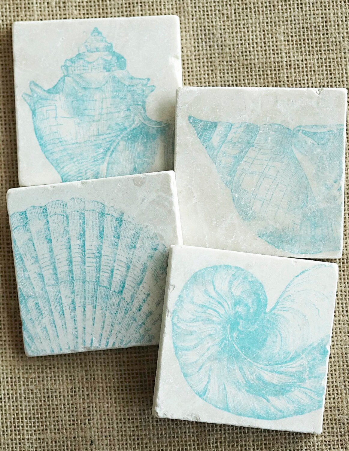 Shell Decor- Shabby Chic Beach, Beach Decor, Beach Gift, Shell Gift ...