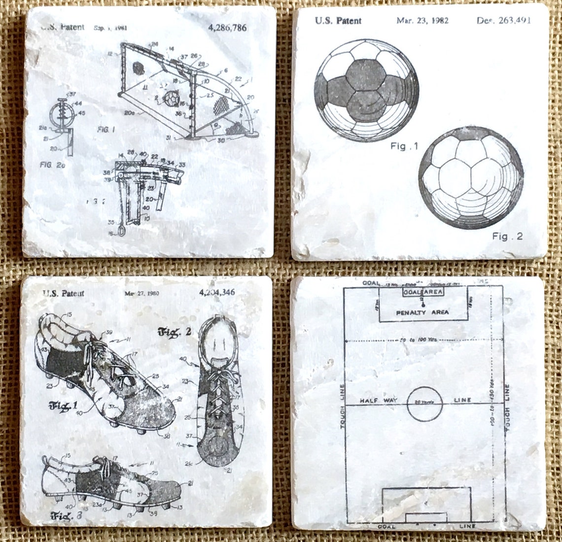 Soccer Decor- Soccer Gift, Sport Decor, Soccer Coaster, Man Cave ...