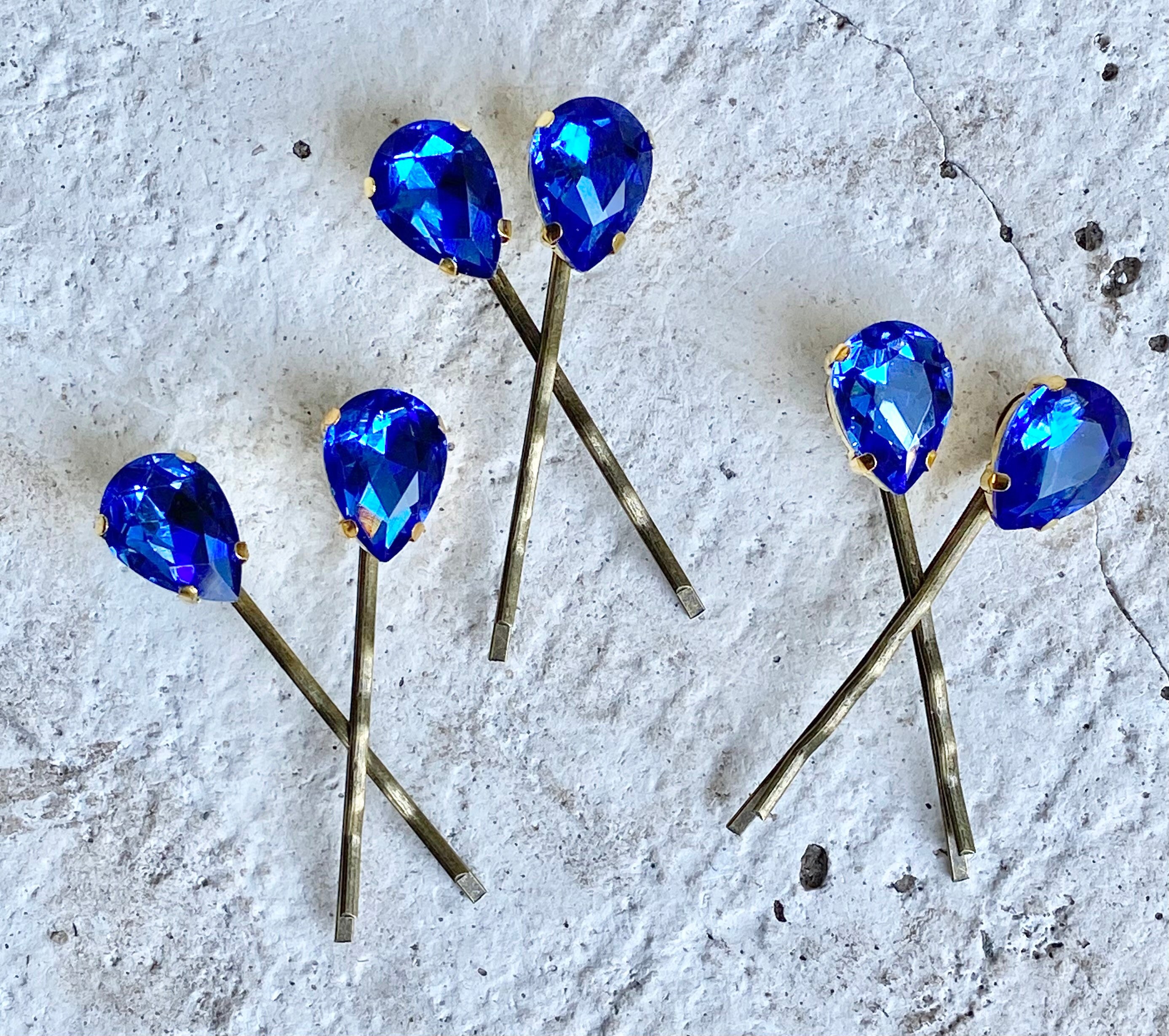 Blue Hair Pin Green Bobby Pin Green Hair Pin Blue Bobby | Etsy