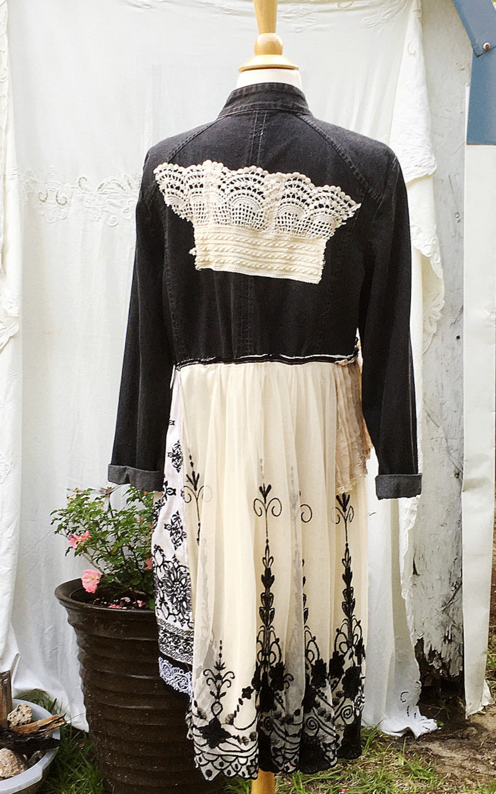 Duster Artsy Clothes Upcycled Duster Upcycled Clothes | Etsy