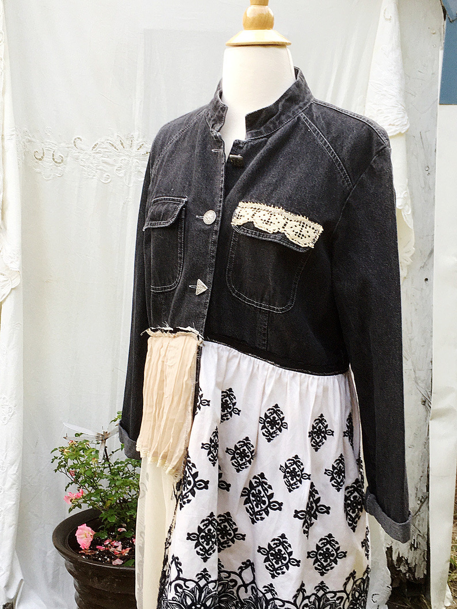 Duster Artsy Clothes Upcycled Duster Upcycled Clothes | Etsy