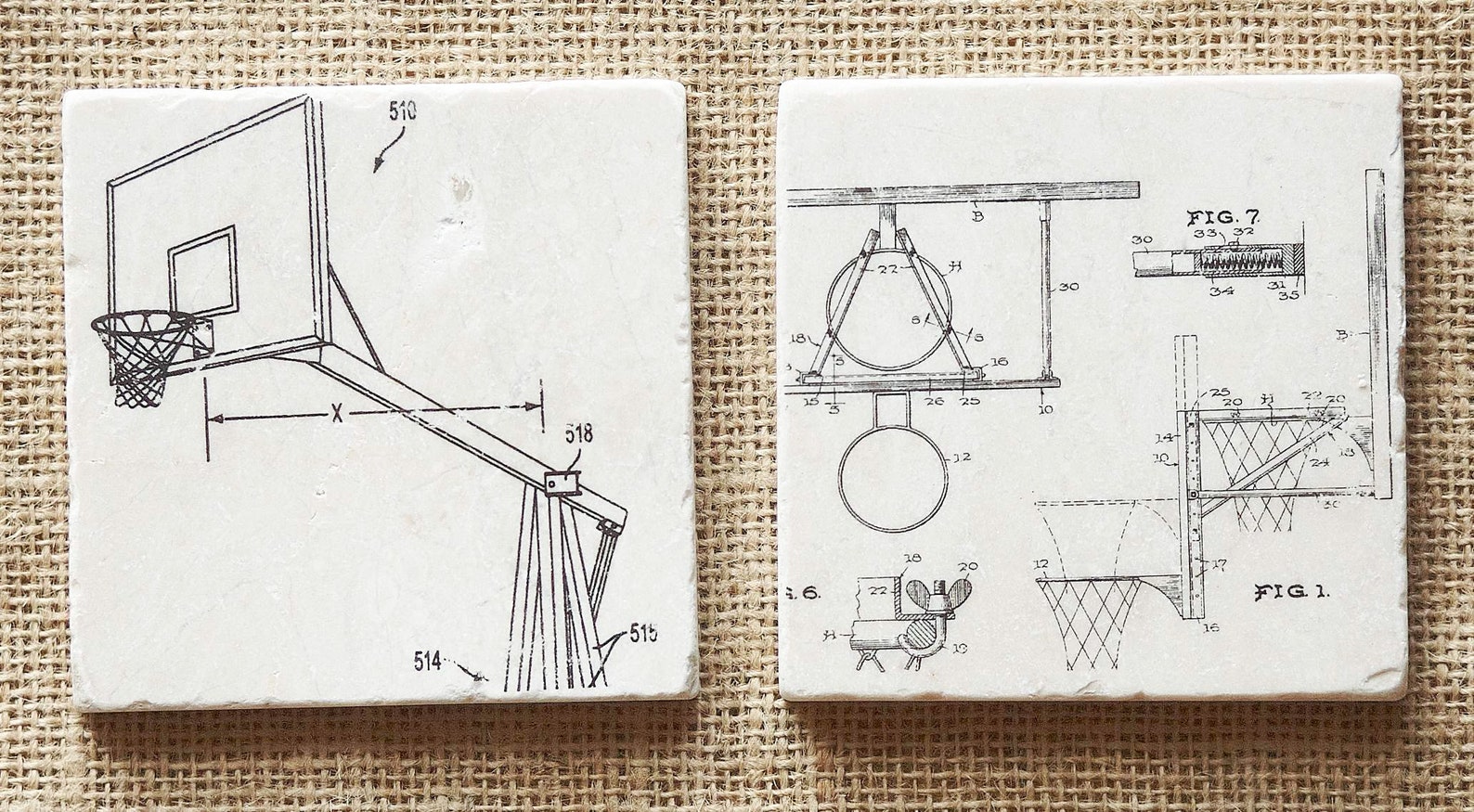 Basketball Decor- Basketball Gift, Sport Decor, Basketball Coaster, Man ...