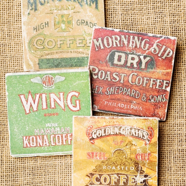Vintage Coffee Label - Etsy