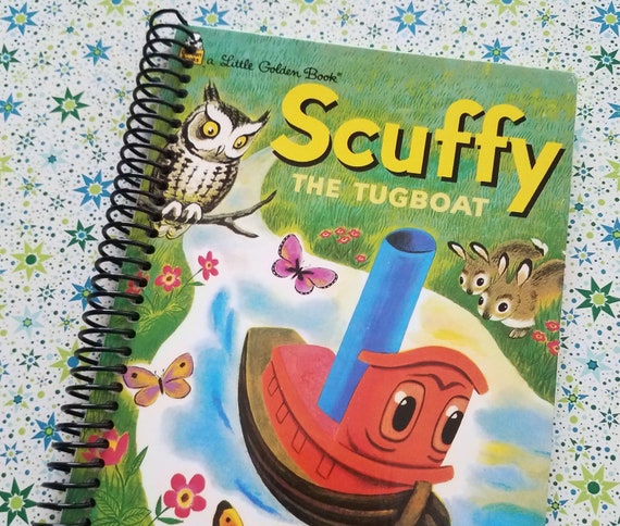 Scuffy the Tugboat Little Golden Book Journal Sketchbook Diary - Etsy