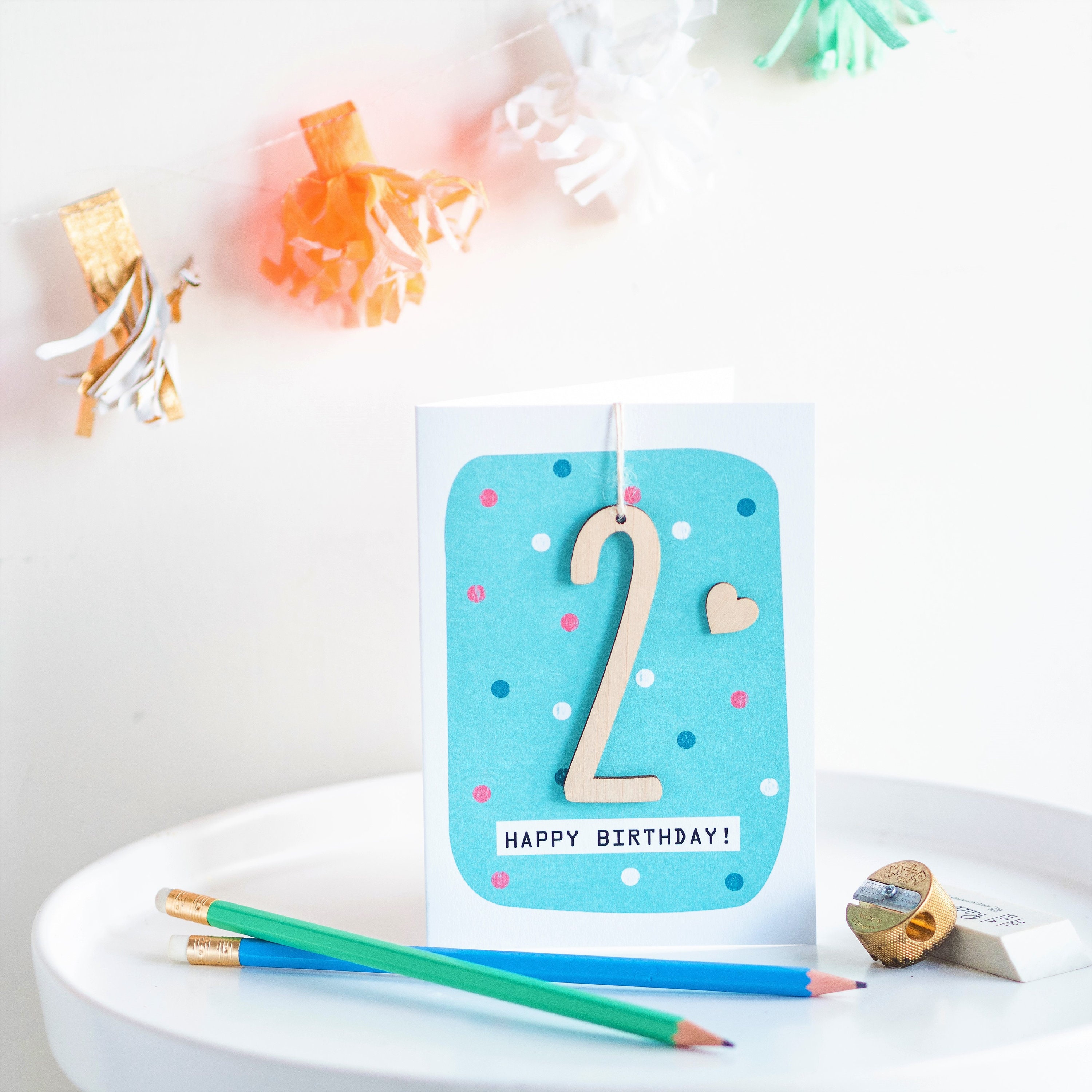 Age 2 Birthday Card 2nd Birthday Card - Etsy Ireland