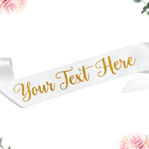 Personalized Satin Sash - Pageant Sash - Personalized Sash - Birthday ...