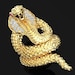 Cobra Ring 18kt Gold Silver Diamonds Rubies Animalier Snake Aggressive ...