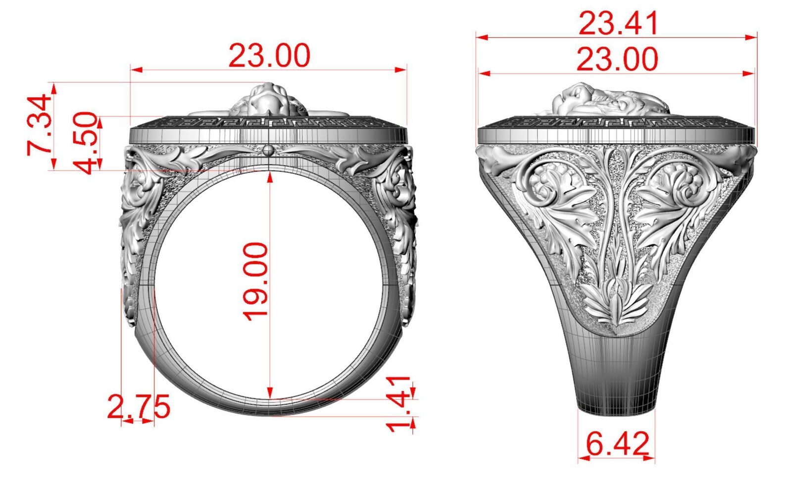 Anello Toro Animalier Sigillo Incisione Uomo Unisex Regalo Forza Made ...